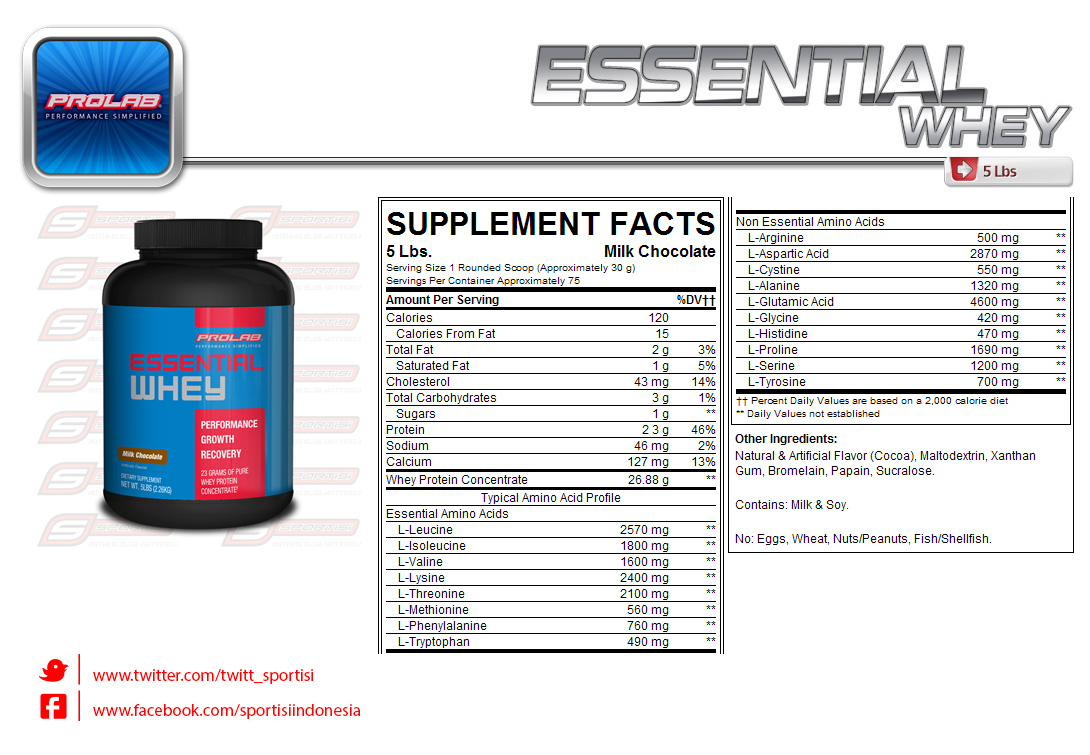 Supplement-Facts-prolab-essential-whey-5lbs-milk-chocolate - Reps ...
